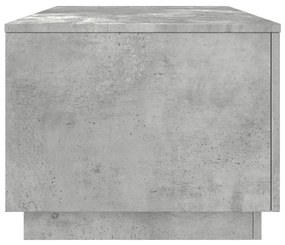 Konferenční stolek s LED osvětlením betonově šedý 90x50x40 cm - Default Title