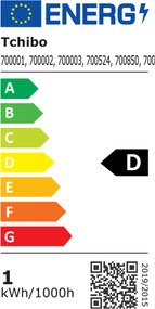 Tchibo - Venkovní dobíjecí stolní lampa LED - barva: modrá