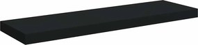 Plovoucí nástěnné police 2 ks černé 80 x 23,5 x 3,8 cm MDF 323836