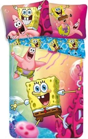 Jerry Fabrics Povlečení Sponge Bob blue 140x200, 70x90 cm