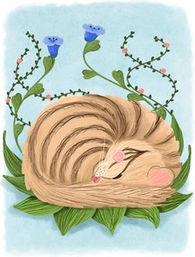 Kristýna Pýchová | Toulavá kočka Rám: Černý, Velikost: 30 x 20 cm