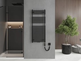 Mexen Sol, elektrické topné těleso 1200x500 mm + topná tyč 600 W, černá, W125-1200-500-2600-70