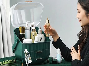 Verk Group Organizér na kosmetiku se zásuvkami prostorný velký elegantní držák