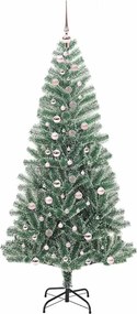 Umělý vánoční stromeček se sněhem a LED osvětlením 240 cm 3396835