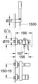 GROHE 32212001 - Vanová baterie CONCETTO lesklý chrom