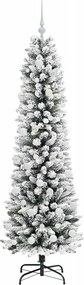 Umělý vánoční stromeček Bílá 180 cm PVC, kov a plast 3396108