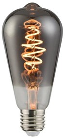 Stmívatelná LED žárovka NORDLUX Spiral Deco E27 4,5 W a 4,9 W - kouřová, 1800 K, 140 lm, 4,5 W LED