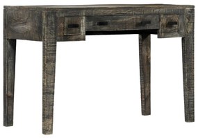 Psací stůl černý 110 x 50 x 75 cm masivní mangovníkové dřevo 247913