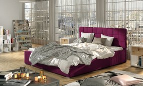 Eltap Čalouněná postel Grand Materiál a barva potahu: Soft 11 - černá, Rozměry (cm): 180x200