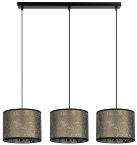 Lustr na lanku REZO 3xE27/60W/230V zlatá