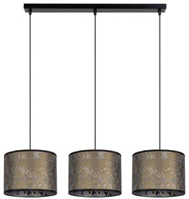 Lustr na lanku REZO 3xE27/60W/230V zlatá