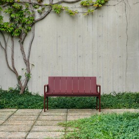 HAY Zahradní lavice Crate Dining Bench, Iron Red