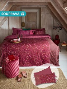 Set twillového povlečení na 2x jednolůžko a 2x dekoračních polštářků Flora Bangalore (Podzimní set 2x povlečení na jednolůžko a 2x dekorační)