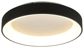 Mantra Niseko II, stropní kruhové svítidlo LED 30W, 2700-5000K, dálk. ovládání, černá, průměr 38cm