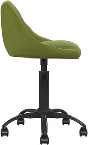Kancelářská židle světle zelená samet 3088848