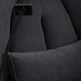 Polohovací křeslo šedé, elektrické TV-7089 GREY2