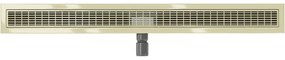 Mexen Flat M33 nerezový sprchový žlab 80 cm, zlatá, 1533080-15