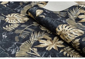 Kusový koberec Listy černý 2 160x220cm