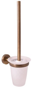 Slezák RAV WC štětka, miska sklo, stará mosaz (bronz) Koupelnový doplněk COLORADO, Barva: stará mosaz - COA0500SM