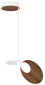 Stropní svítidlo v organickém designu Ballon 1 Dekor: Bílá / Ořechové dřevo, Stmívání: Stmívatelné Casambi, Výška: 1130 mm