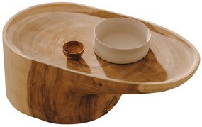 OnaDnes -20% Dřevěný konferenční stolek Kave Home Mosi 90 x 50 cm