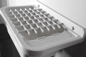 Aqualine Aqualine, Závěsná výlevka s odkládací plochou 60x34cm, plast, bílá, PI5060