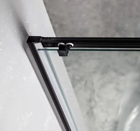 Gelco SIGMA SIMPLY BLACK sprchové dveře do niky 100 x 190 cm posuvné černá čiré sklo GS2110B