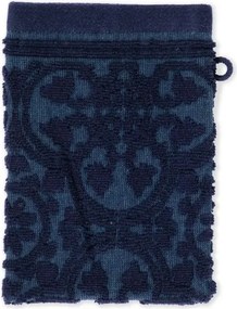 Pip Studio ručníky z bavlněného froté Tile de Pip, tmavě modré (Luxusní ručníky z bavlněného froté v designu Tile de Pip v tmavě modré barvě )