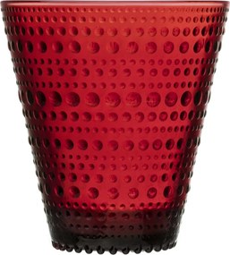 Skleněný pohár Kastehelmi cranberry 2 ks
