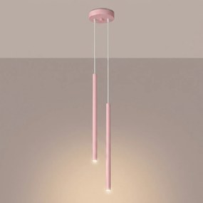 Sollux Lighting Závěsné svítidlo PASTELO 2 růžové