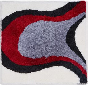 GRUND Koupelnová předložka Colani 11 bílo-červené Rozměr: 60x60 cm