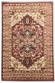 Klasický kusový koberec EUFRAT Q011A hnědý Rozměr: 120x170 cm