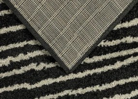 Koberce Breno Kusový koberec LOTTO 562/FM6B, Černá, 200 x 285 cm
