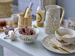 Bloomingville Dětská keramická sada nádobí Harvest – 3 ks, multi barva, keramika