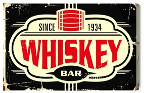 Obraz Vintage Whisky Bar Nedostatek Nedostatek Plátno Canvas 40x30