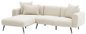 Hanah Home Rohová pohovka SIDE krémová levá 252 cm