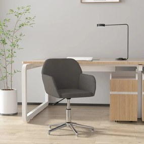 vidaXL Otočná kancelářská židle textil [344712] Barva: Tmavě šedá