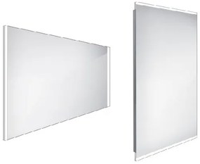 Nimco Zrcadla - Zrcadlo s LED osvětlením, 1000x700 mm, hliník ZP 11004