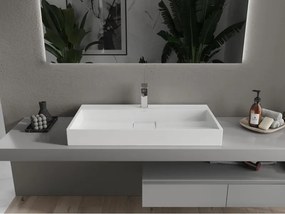 Mexen Ava umyvadlo na desku z kompozitu 1/O 90 x 46 cm, bílá - 23019001