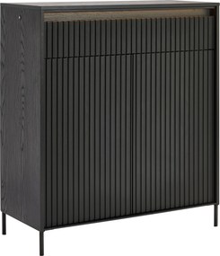 XXXLutz BOTNÍK, černá, 92/104/40 cm Hom`in - Botníky - 000589001605