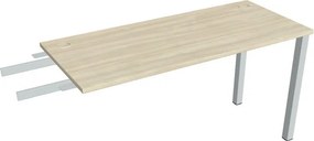 Hobis Kancelářský stůl řetězící do úhlu Hobis UE 1400RU, deskaakát, bílá RAL 9016