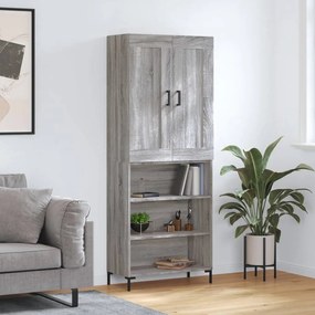 Skříň highboard šedá sonoma 69,5 x 34 x 180 cm kompozitní dřevo