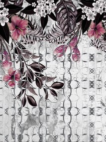 Postershop Fototapeta: Malovaná květinová abstrakce (2) - 184x254 cm