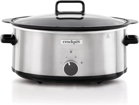 Pomalý hrnec CrockPot CSC086X / 6,5 l / 3 nastavení teploty / hliníková nádoba / nerez