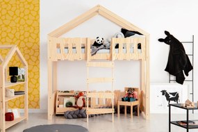 Adeko Vyvýšená dětská postel ZIPPO PA Velikost postele: 160x80 cm Barva: dekor přírodní dřevo přírodní