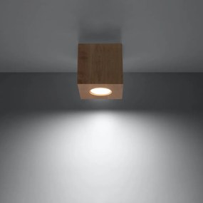 Sollux Lighting Stropní svítidlo QUAD přírodní dřevo
