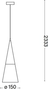 Ideal Lux - LED Lustr na lanku CONO 1xGU10/7W/230V pr. 15 cm chrom