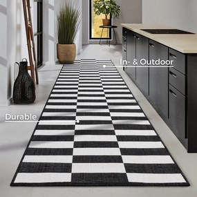 Černobílý běhoun 80x200 cm Viela – Hanse Home