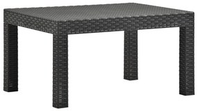 Zahradní stůl antracitový 58 x 58 x 41 cm PP ratan 315640