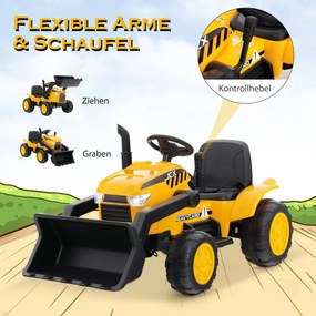 Costway Mobile children's excavator s adjustable digging shovel pro children